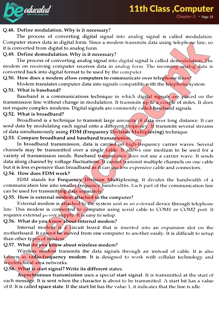 Cahpter 3 Computer Science ICS Part 1 Notes - Inter Part 1 Notes Cahpter 3 Computer Science ICS Part 1 Notes - Inter Part 1 Notes