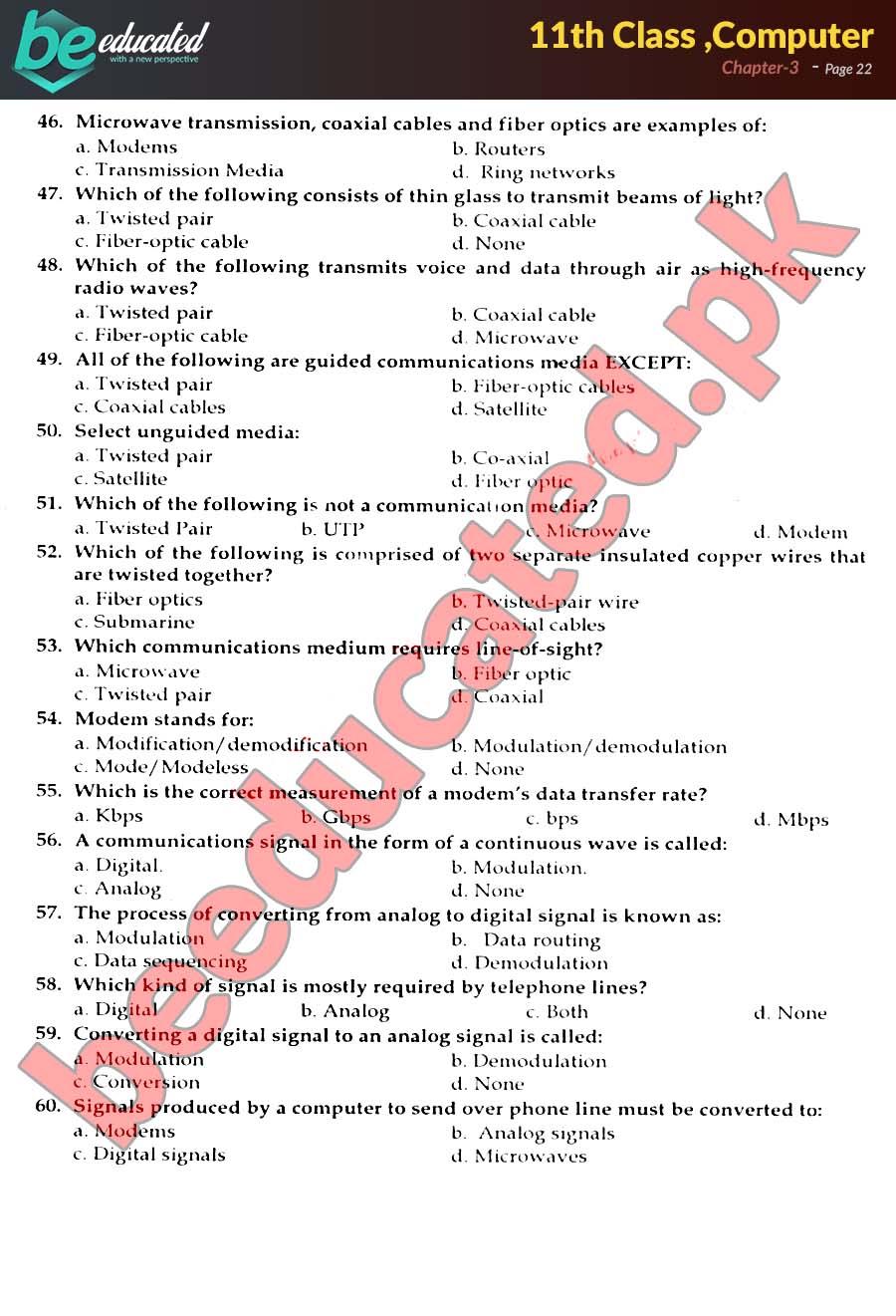 Cahpter 3 Computer Science ICS Part 1 Notes - Inter Part 1 Notes Cahpter 3 Computer Science ICS Part 1 Notes - Inter Part 1 Notes