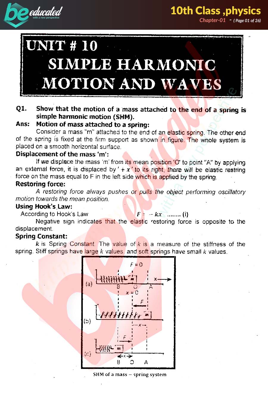 Class 10 Notes Physics ICSE Class 10 Physics Guide Physics Notes For